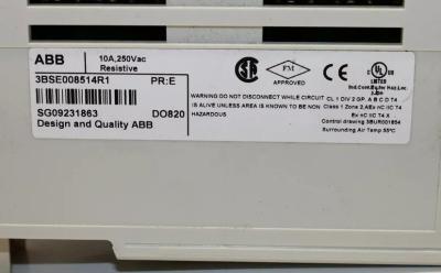 중국 ABB DO820 3BSE008514R1 디지털 출력 모듈 리레 8 채널 PLC 모듈 판매용