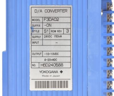 China F3DA02-0NS1 YOKOGAWA Digital Analog Output Modul D/A Umrichter zu verkaufen