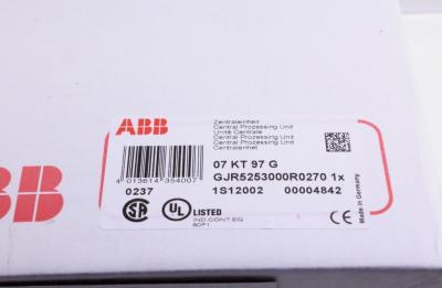 중국 07KT97 GJR5253000R0270 ABB 중앙 처리 장치 PLC 시스템 판매용