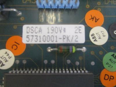 중국 DSCA190V ABB 통신 프로세서 모듈 PLC 예비 부품 57310001-PK 판매용