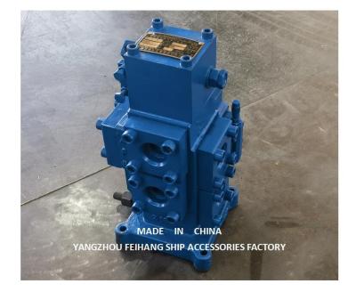 China Lierbedieningsventielblok met inlaat/uitlaat poortgrootte 20a-50a in blauw en groen voor optimale prestatie-efficiëntie Te koop