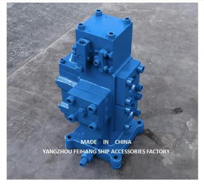 China Lierbedieningsventielblok met inlaat/uitlaat poortgrootte 20a-50a in blauw en groen voor optimale prestatie-efficiëntie Te koop