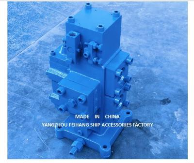China Lierbedieningsventielblok met inlaat/uitlaat poortgrootte 20a-50a in blauw en groen voor optimale prestatie-efficiëntie Te koop