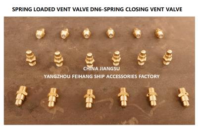 China DN6 Threaded Spring Loaded Vent Valve with CB/T3778-1999 Standard for Marine Applications for sale