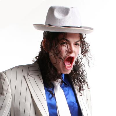 China Figura de Michael Jackson Wax Sculpture Influential Musician do silicone à venda