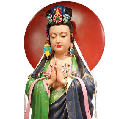 China Van de de Godsdienstglasvezel van Boedha van de Grootte Super Realistisch Guanyin Groot de Wasstandbeeld voor Vertoning Te koop