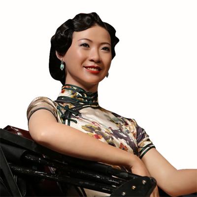 China Met de hand gemaakt Gesimuleerd het Portretstandbeeld van het Douanesilicone van Sexy Model Te koop