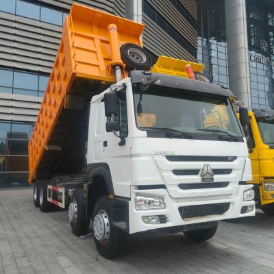 중국 유로4 탄소 강철 화물 상자 저렴한 HOWO 371HP 성능에 대한 무거운 짐 트럭 판매용