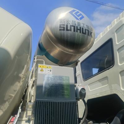 Chine Camion à béton d'occasion avec une puissance maximale de 300-400 chevaux et 10245x2496x3450m à vendre