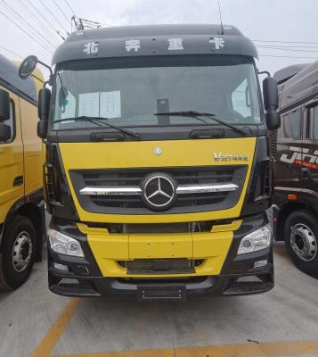 중국 30일 환불 정책 420HP 탄소 강철 화물 상자와 보조 스티어링을 가진 베이벤 트럭 판매용