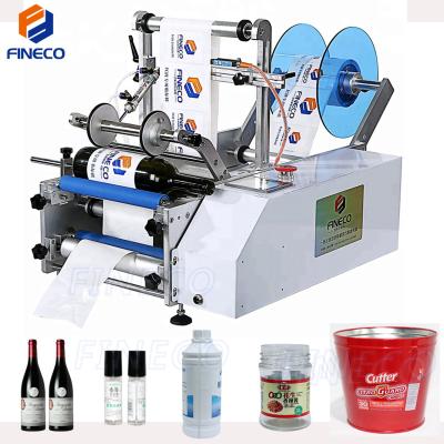 China Wine Beer Round Bottle Placing Labeling Machine FK603 Round Bottle Label Applicator Semi Automatic Mini Bottle Labeling Machine Bottles Semi Automatic Beer Beer Manual Labeler Te koop