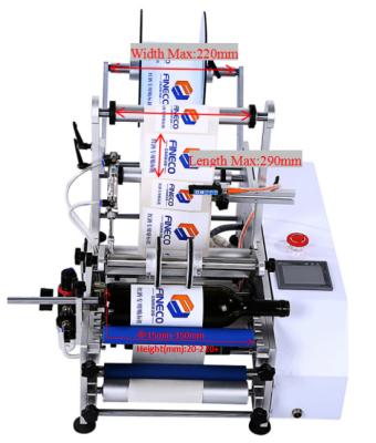 China FK603 Food Bottle Labeling Machine Semi Automatic Manual Plastic Vertical Glass Bottle for Round Bottle with Date Code Printer Te koop