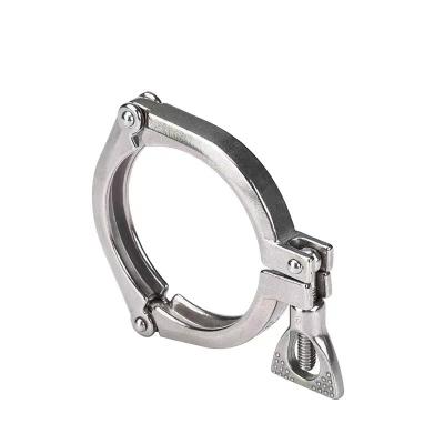 中国 パーソナライズド サポート 3 パーツ クランプ フェルール ステンレス スチール 304 316 316L DIN SMS 3A 販売のため