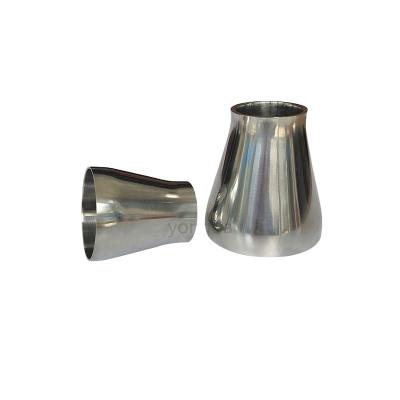 China Sanitair roestvrij staal 304 316L Tri Clamp Pipe Fitting Long Short Pipe Weld Excentrische Reducer Te koop