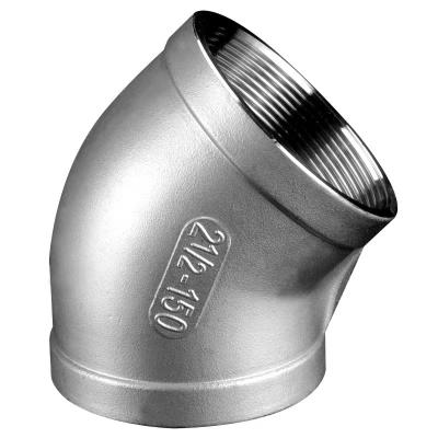 Cina ODM supportato WZ 201 304 316L Fittings per tubi NPT Bspt threading 45 gradi gomito femminile in vendita