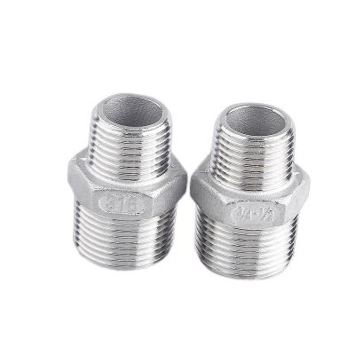 Cina 304/316L in acciaio inossidabile BSP/NPT filo maschile sottile esagonale per media idrici 1/4''-4.0 in vendita