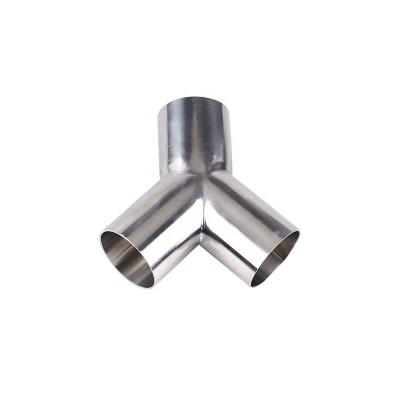 Cina Acciaio inossidabile garantito 304 316 Pipe adattabili a 45 gradi Tee Y Tipo Tee con colata uguale in vendita