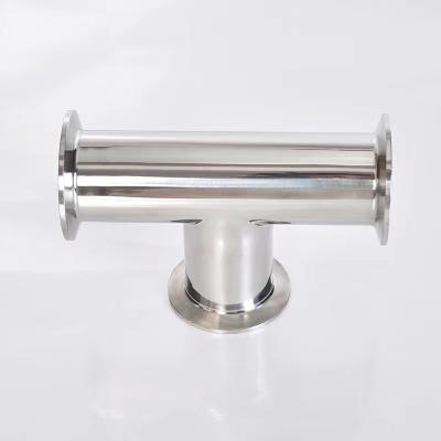 Cina Matt Finish Sanitario in acciaio inossidabile Equal Tee Fittings per tubi a 3 vie per farmaci in vendita