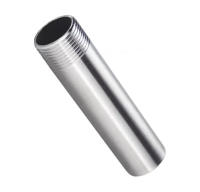 Cina 304 Acciaio inossidabile Pipe Fitting Seld Nipple Coupling Connector per l'acqua olio aria argento in vendita