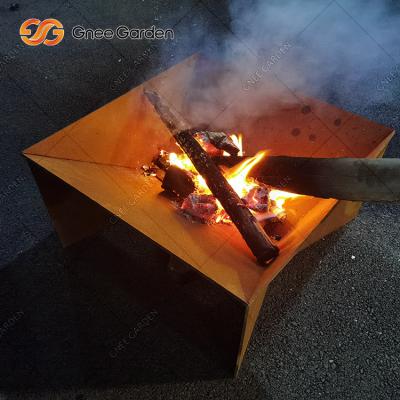 Cina Pozzo piegante del fuoco del nuovo di progettazione di Corten modello d'acciaio del metallo in vendita