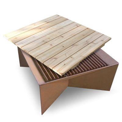 Cina Pozzo & BARBECUE d'acciaio brucianti di legno del fuoco del giardino del metallo di Corten in vendita
