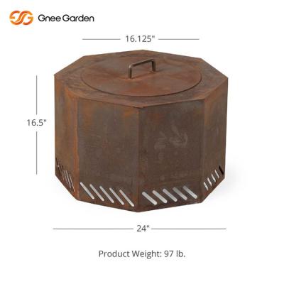 Cina Fuoco d'acciaio Pit Wood Burning Fire Table dell'OEM 100cm Corten di Warmfire in vendita