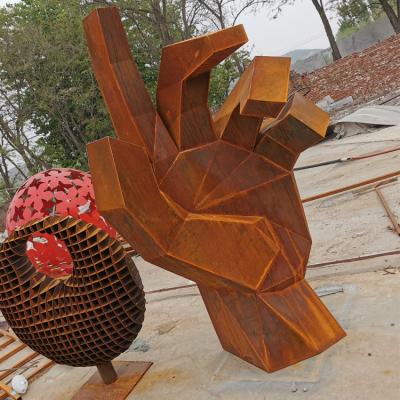Китай сад металла 175cm ржавый орнаментирует скульптуру Corten стальную для украшения парка продается