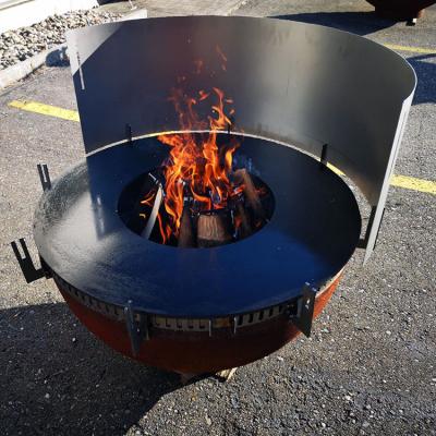 Cina Deposito d'acciaio di cottura all'aperto del ceppo di Corten Ring Bbq Fire Pit With delle griglie del ODM dell'OEM in vendita