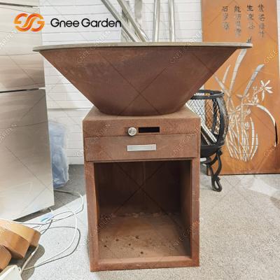 Cina Barbecue d'acciaio pre sopravvissuto Pit Customizable Size del carbone di Corten Firepits in vendita