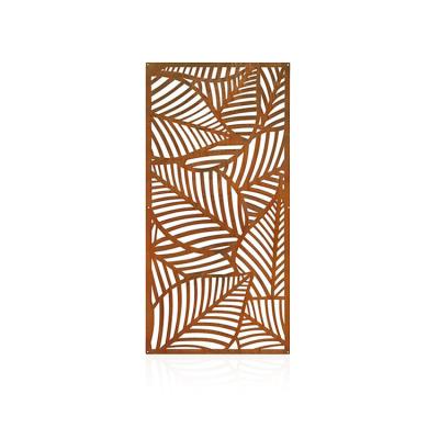 Cina Schermi per la privacy in metallo decorativo per esterni in acciaio corten lucidato prearrugginito in vendita