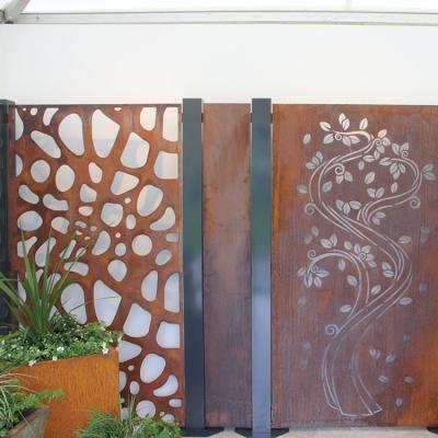 Cina Pannelli decorativi per la privacy in acciaio corten da giardino rispettosi dell'ambiente in vendita