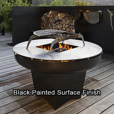 Cina Barbecue braciere in acciaio corten con anello grill da campeggio all'aperto in vendita