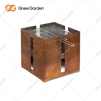 Cina Tavolo griglia a carbone per barbecue in acciaio corten spessore 3 mm in vendita