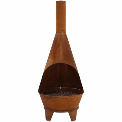 Cina Dimensione su ordinazione dei pozzi del fuoco del tesoro del giardino d'acciaio decorativo di Corten in vendita