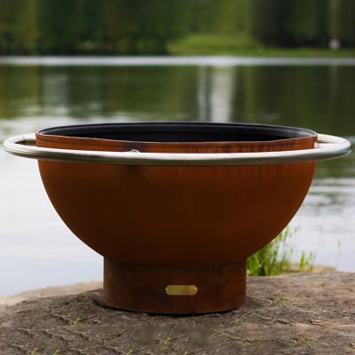 Cina Grande fuoco d'acciaio portatile Pit For Courtyard di 120cm Corten in vendita