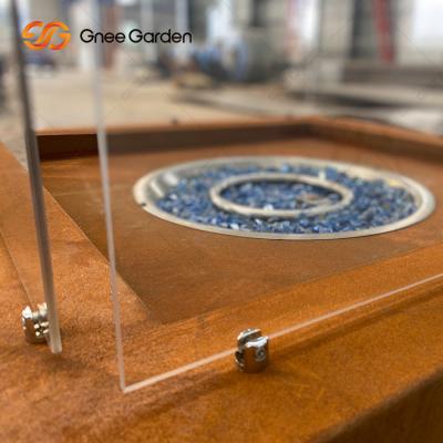Cina Acciaio d'acciaio all'aperto Firepit di Pit Garden Patio Decorative Square Corten del fuoco in vendita