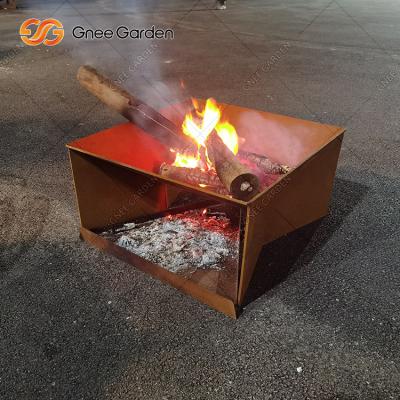 Cina Mobili da giardino di Pit Custom Round Outdoor Personal del fuoco d'acciaio di Corten grandi in vendita