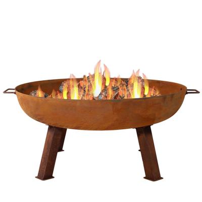 Cina colore d'acciaio della ruggine di Pit Outdoor Garden Decoration Corten del fuoco bruciante di legno spesso di 3mm in vendita