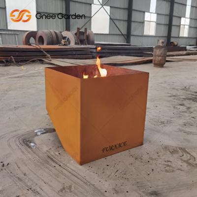 Cina L'acciaio di campeggio all'aperto di Corten del giardino del patio arrugginisce densamente fuoco Pit Wood Burning 3mm in vendita