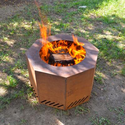 Cina Fuoco di campeggio Pit In Outdoor Living Space del giro di Heater Wood Burning Corten Steel in vendita
