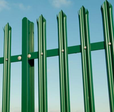 Cina Palizzata galvanizzata verde all'aperto che recinta altezza 1.5m-2.8m in vendita