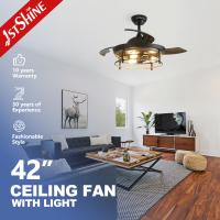 Quality 42 inches Invisible Blade Ceiling Fan  Farmhouse Style With Light for sale