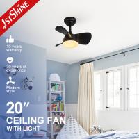 Quality Led Light Small Ceiling Fan Decorative Quiet DC Motor For Small Room for sale