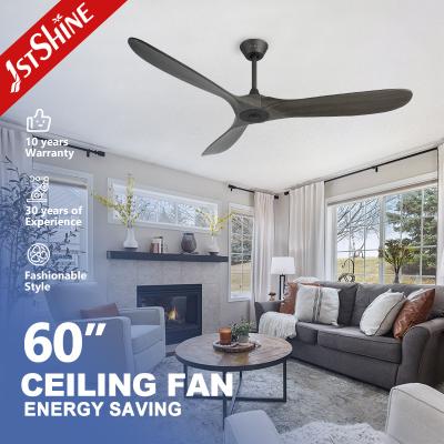China 60-inch Solid Wood Blades Smart Adjustable Wind Speed Ceiling Fan for Customized Needs for sale