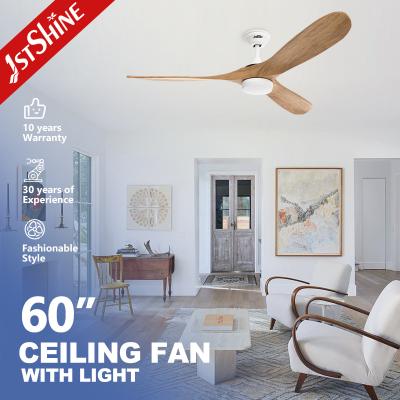 China 1stshine Wooden Blades Ceiling Fan with Light and 3000k/4000k/6000k Color Temperature for sale