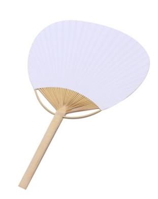 Cina Fan della pagaia di nozze su misura fan di bambù naturale fatto a mano orientale di Libro Bianco del materiale in vendita