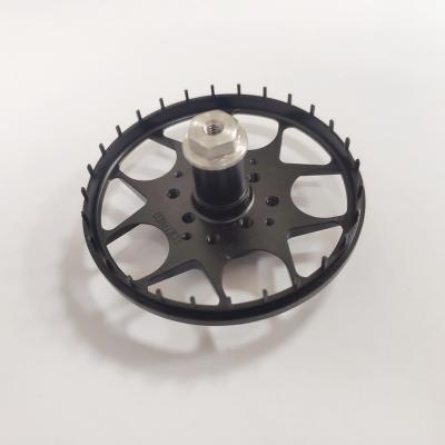 중국 OEM 알루미늄 75 그램 CNC는 양극 처리된 자동차 바퀴 부품을 회전시켰습니다 판매용