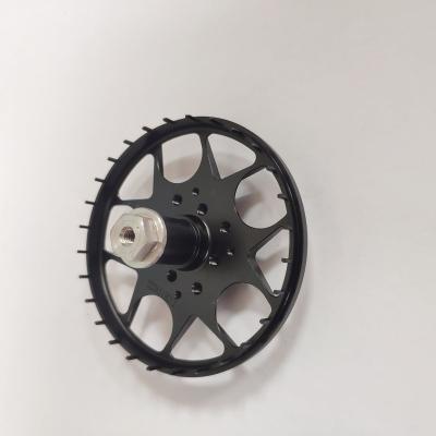 중국 OEM 알루미늄 75 그램 CNC는 양극 처리된 자동차 바퀴 부품을 회전시켰습니다 판매용