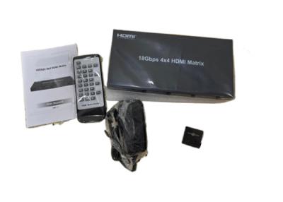 China Conmutador de matriz HDMI 4X4 con múltiples opciones de control y salidas 4K en venta