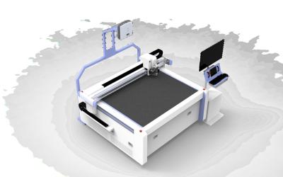 Die Less CNC Leather Cutter 50Hz Fabric Cutting Machine Automatic With Projector